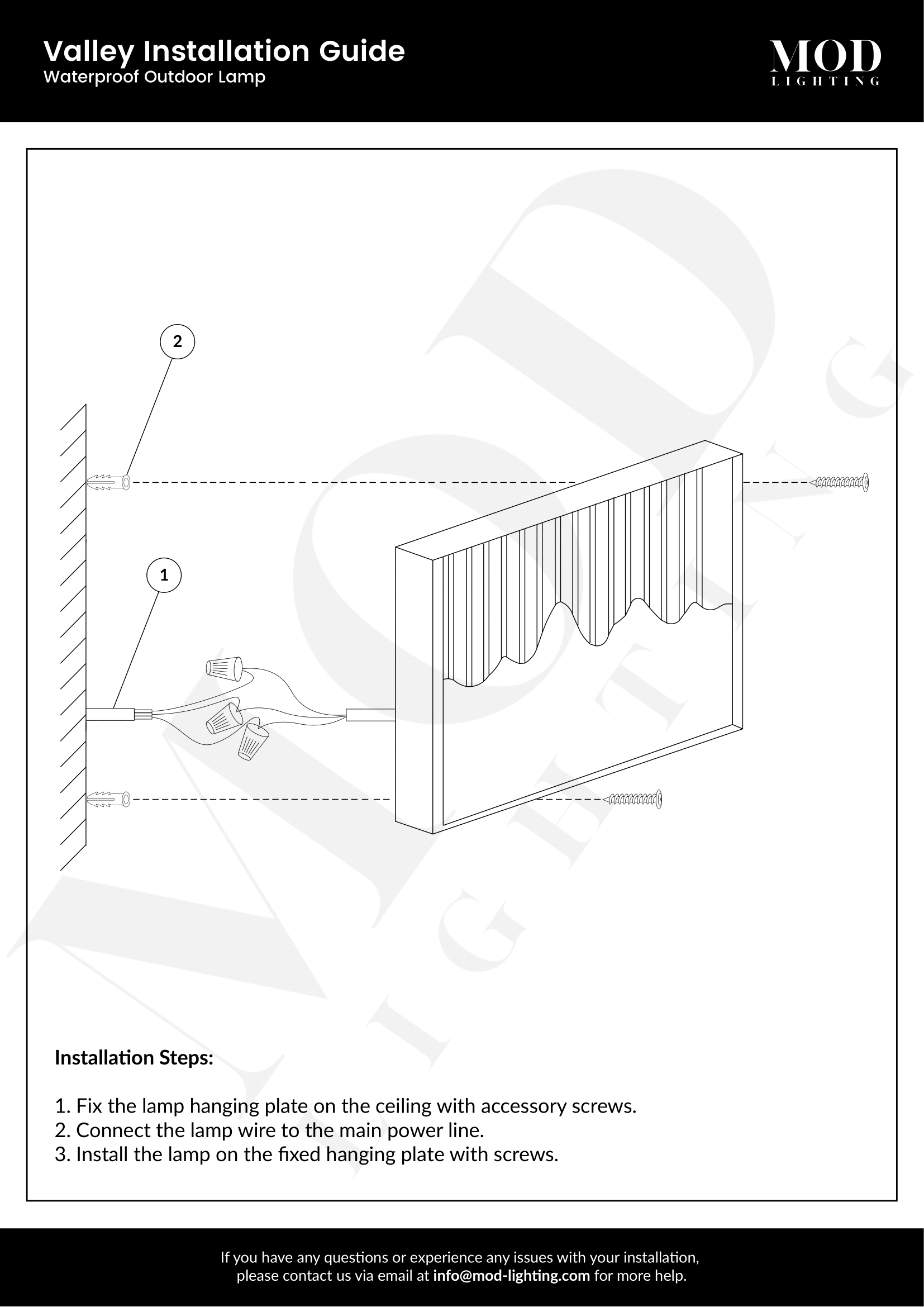 Valley Installation Guide